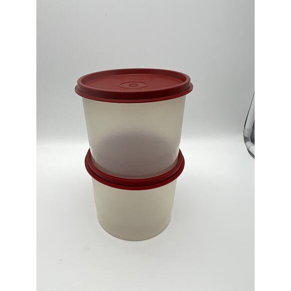 Tupperware | Kitchen | Vtg Never Used Tupperware 2 Containers 25 Sheer ...